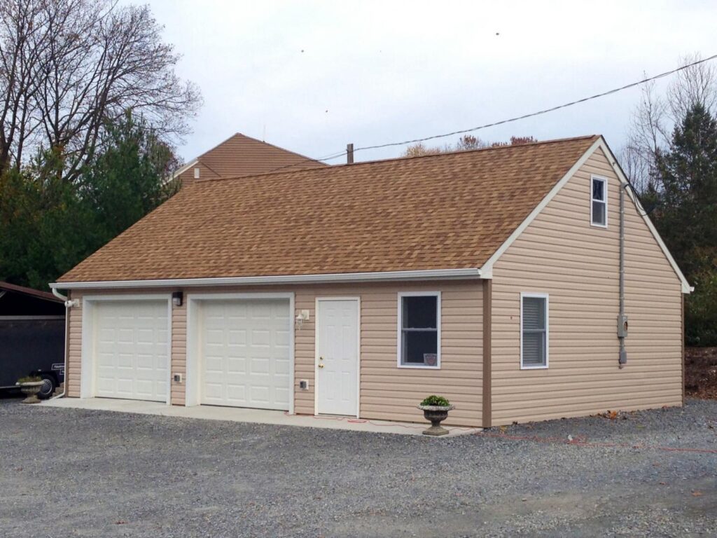 Garage with Vinyl Siding in Lancaster, PA